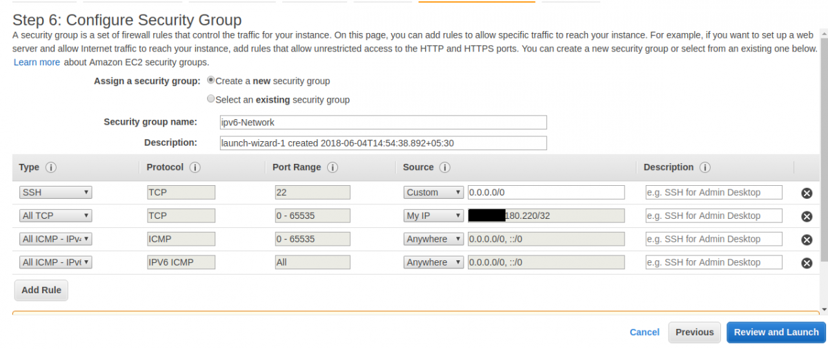 Setup Amazon AWS EC2 with IPv6 Address - Xieles Support