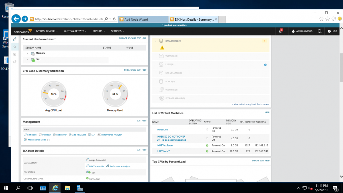 VMware Monitoring with SolarWinds - Xieles Support