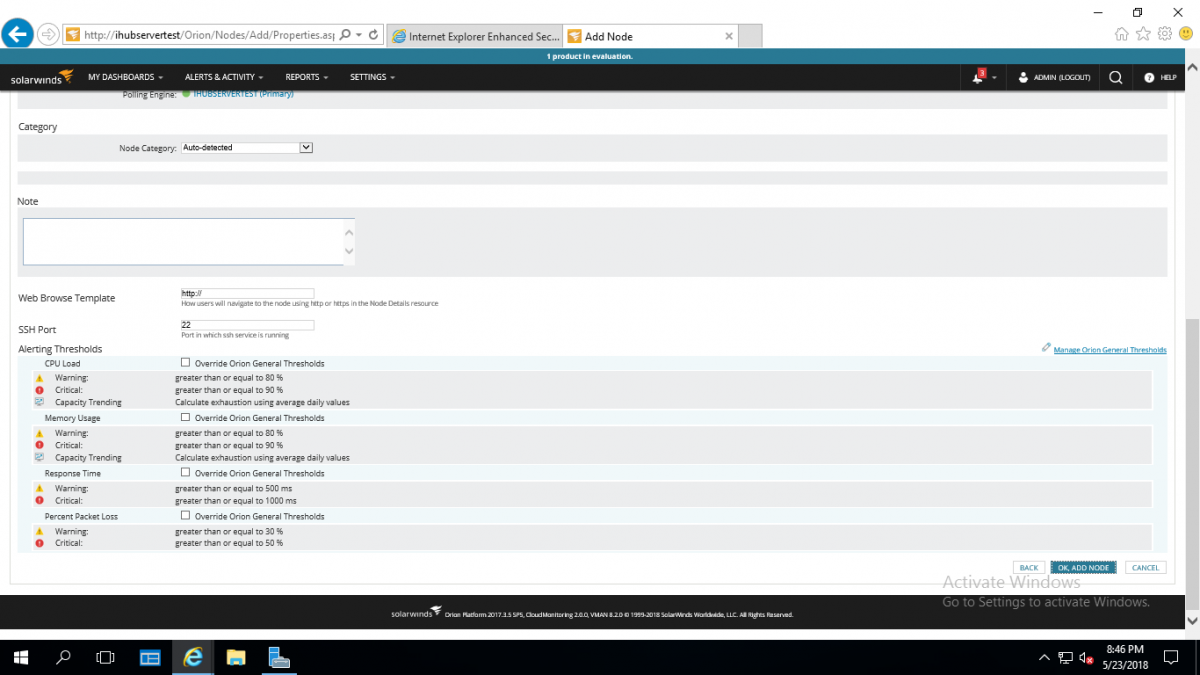 VMware Monitoring with SolarWinds - Xieles Support