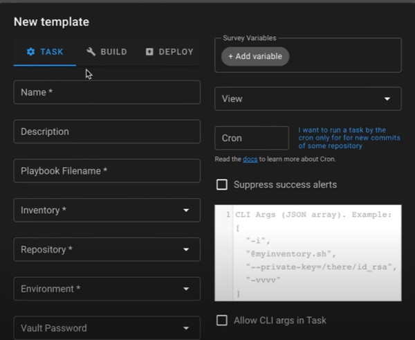 Setting Up Ansible Semaphore - Xieles Support